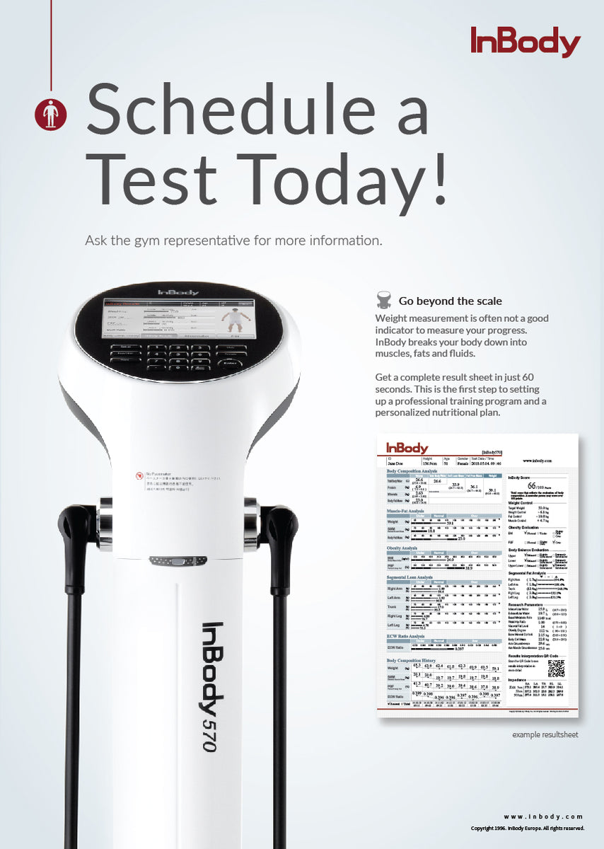 Marketing – Take an InBody Test Poster – A3 – EN – InBody Europe B.V.